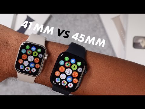 Apple Watch Series 9 Size Comparison on Wrist! (45mm vs 41mm)