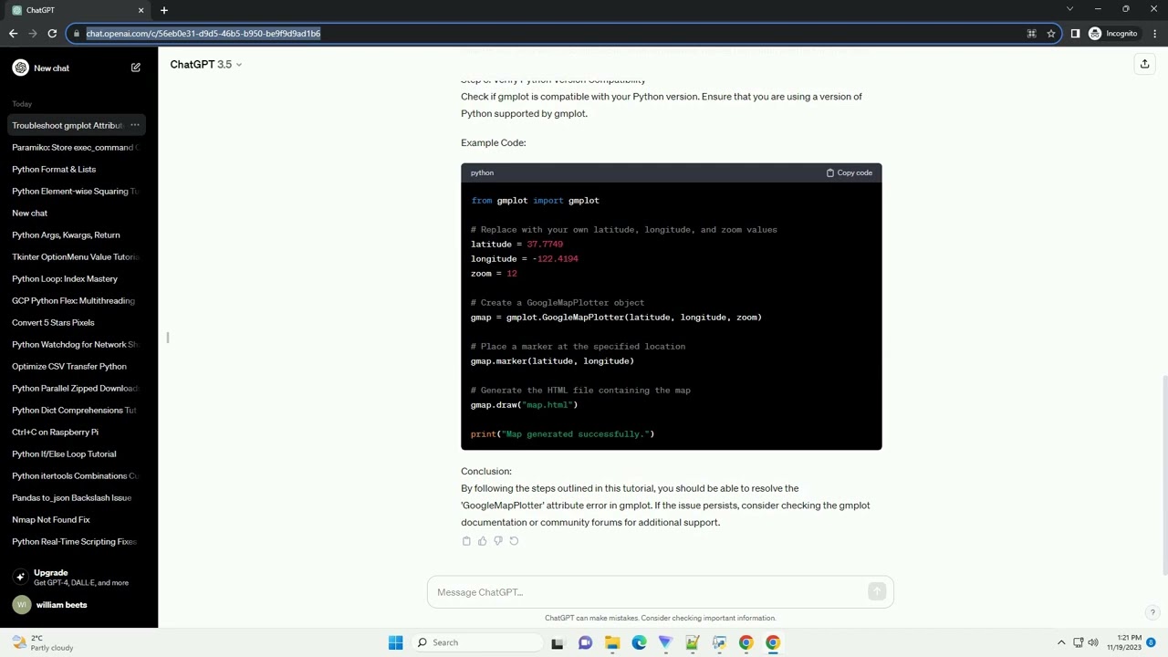 Python gmplot has no attitribute GoogleMapPlotter