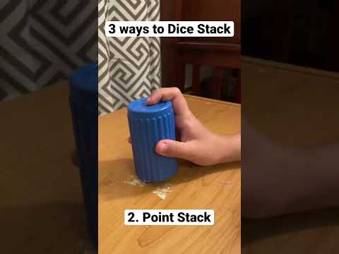 3 Ways to Dice Stack! #shorts #magic #dice