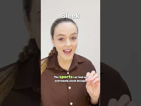 Day 67/100 days of Master Vocabulary & pronunciation with new word #sleek | learn with Natalie