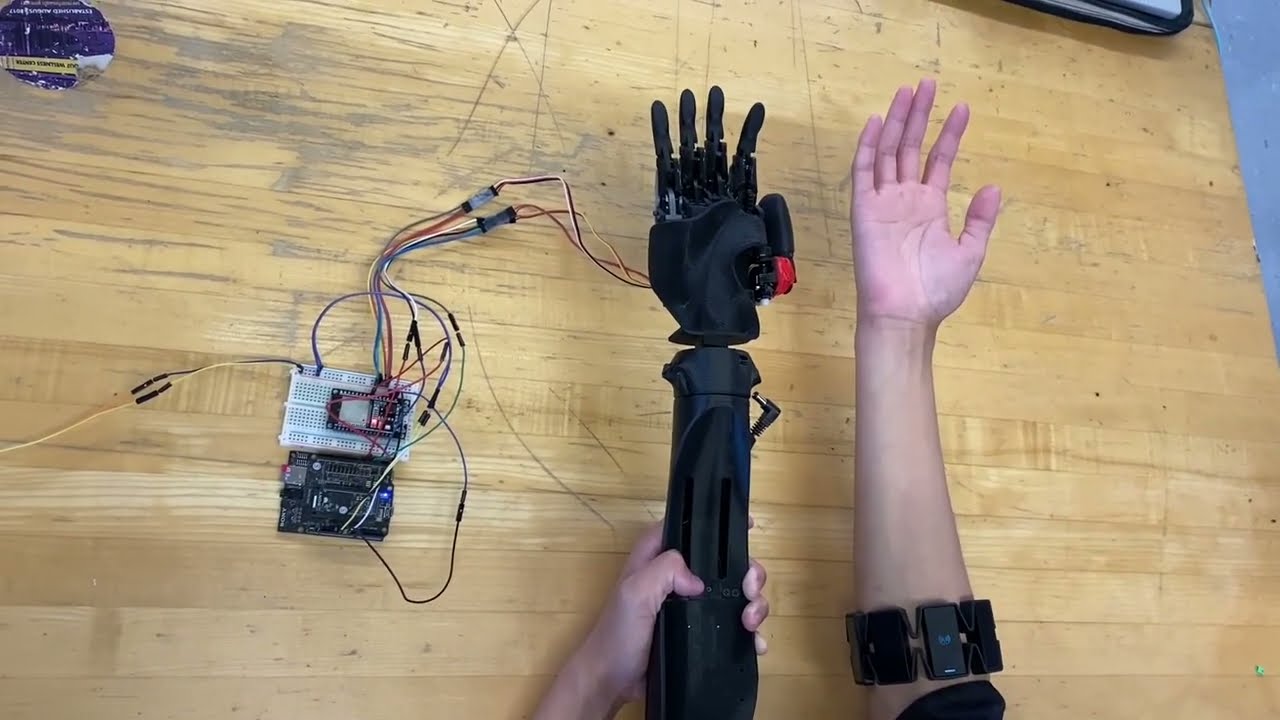 On-device EMG Pattern Recognition for Real-Time Bionic Arm Control by Deep Neural Network