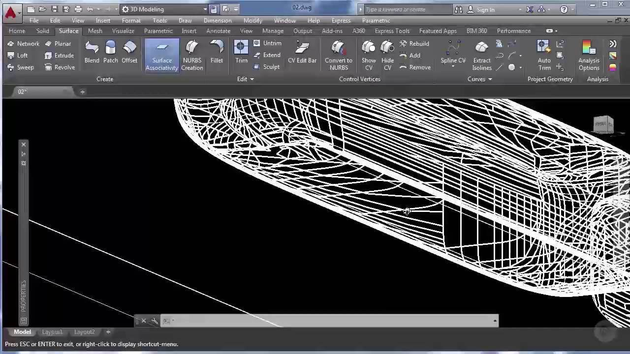 Converting Solid Objects to Meshes and NURBS in AutoCAD