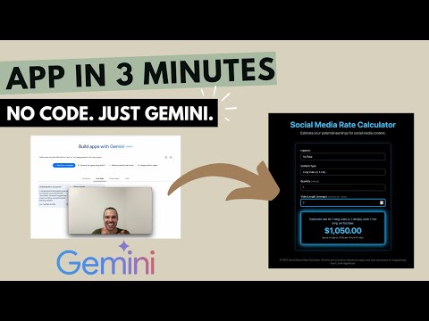 Build an App with Google Gemini in 3 Minutes (No Code!)