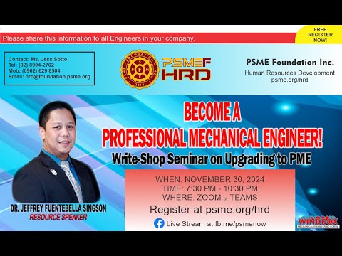 FREE How to Become a PME by PSME Foundation Part 1
