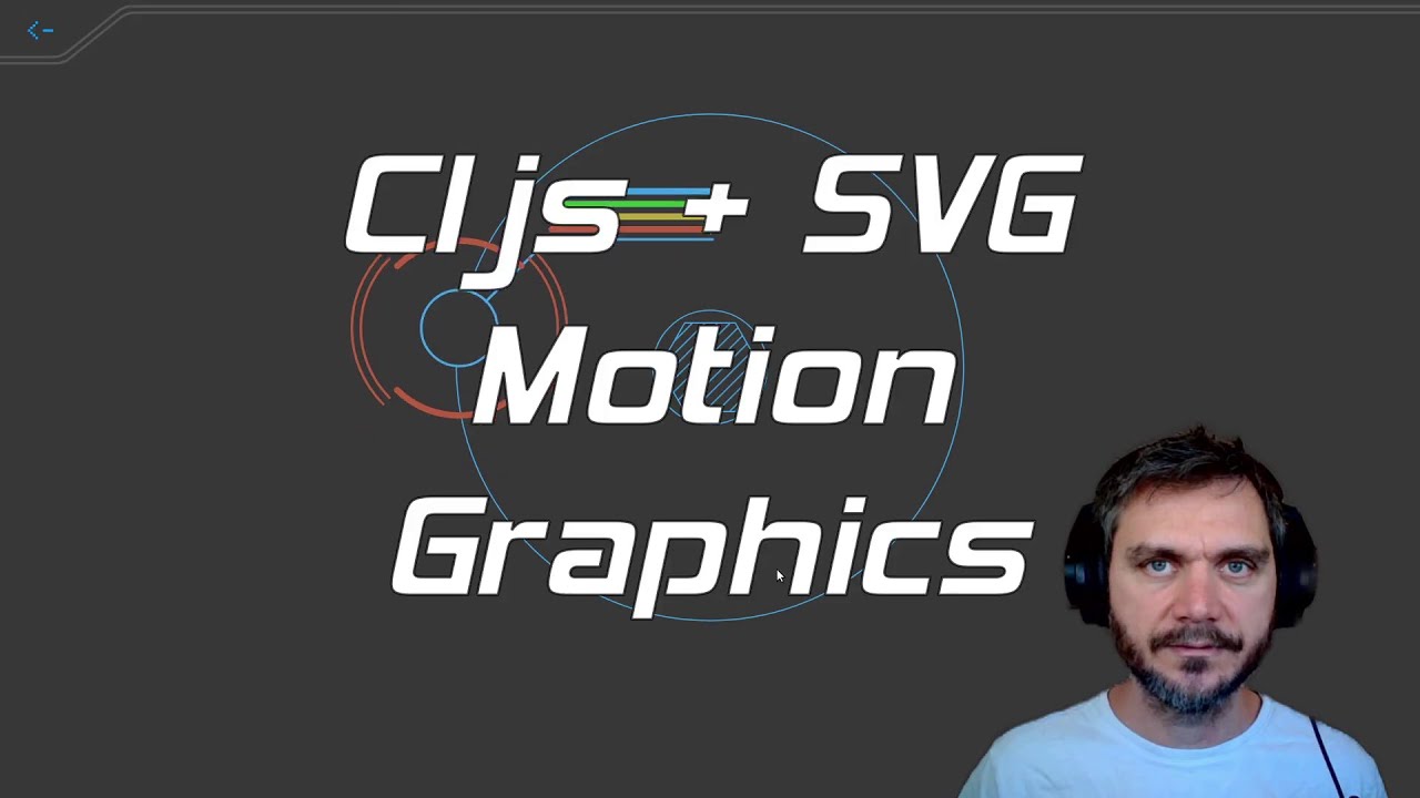 ClojureScript + SVG motion graphics