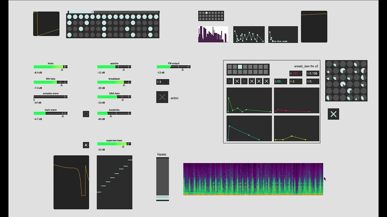 drumandbass01 - Max/MSP performance