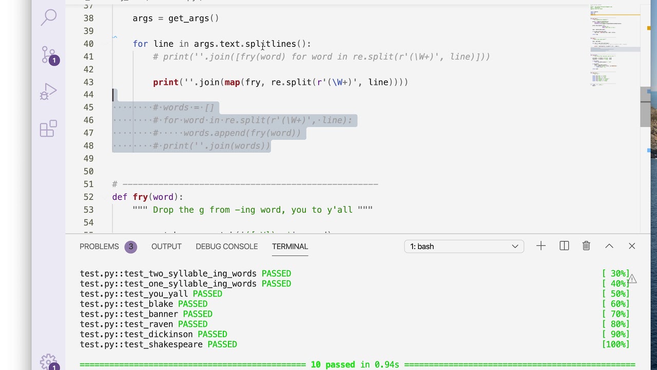 Tiny Python Projects: Ch 15 Pt 8 (Solution)