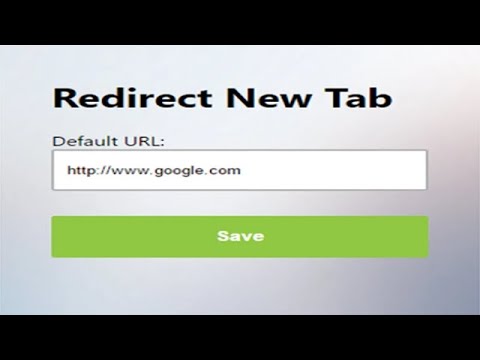 Google Chrome - New Tab Redirect Allows You to Provide Page URL