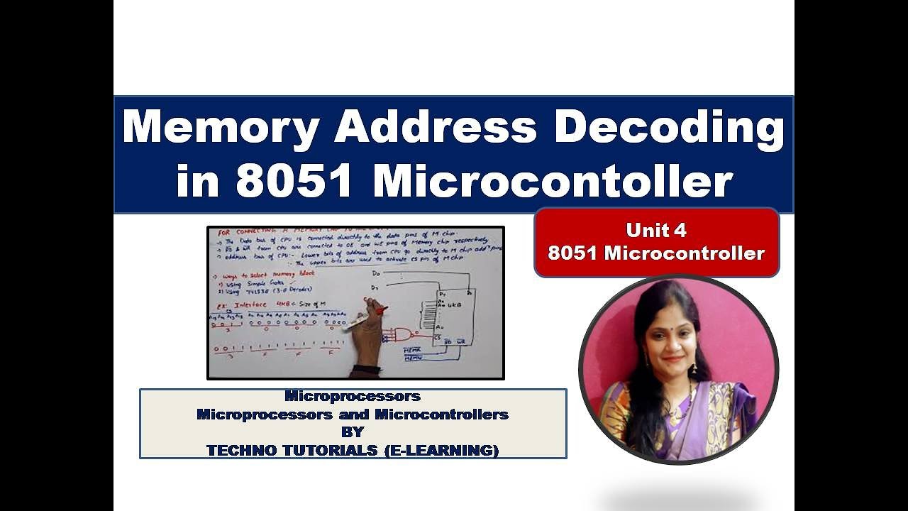 Unit 4 L8 | Memory Address decoding in 8051|  memory address decoding
