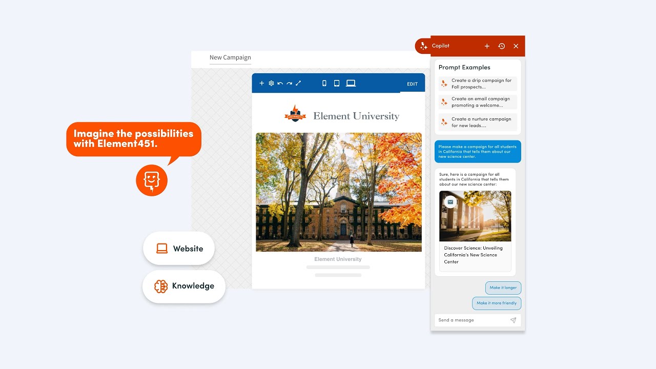 Element451: Next-gen AI Student Engagement Platform