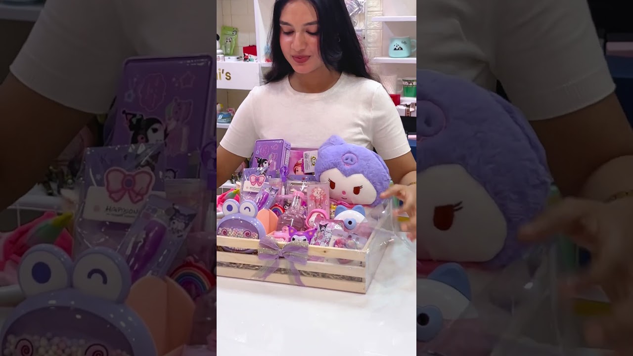 Cutest Kuromi Stationery Hamper Ever! 💜 Unboxing by Angroos Minis
