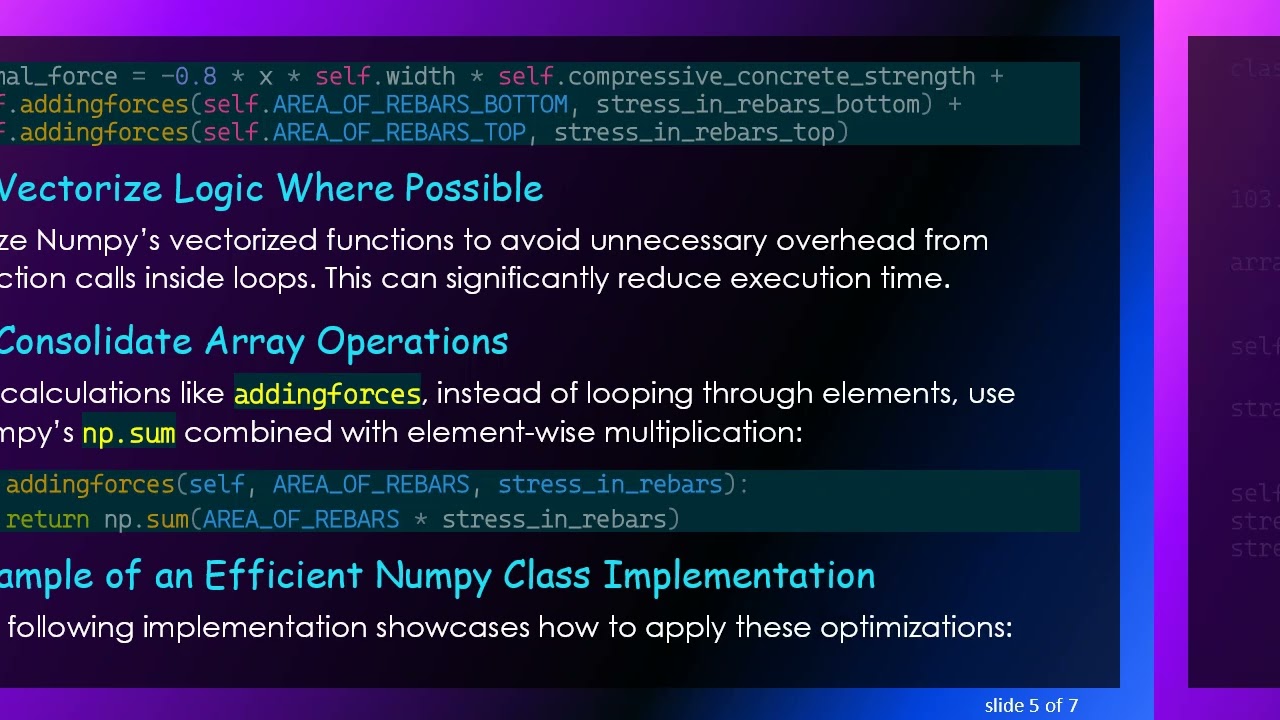 Understanding Performance Issues Between Plain Python and Numpy Implementations