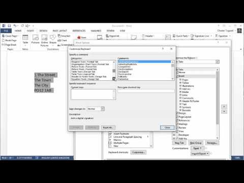 Assign a Shortcut Key to an AutoText Entry in Word