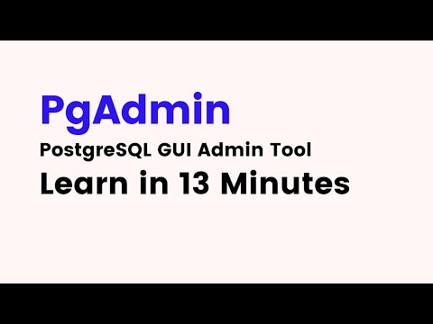 Learn Postgresql PgAdmin How to use pgAdmin Management Tool for ...