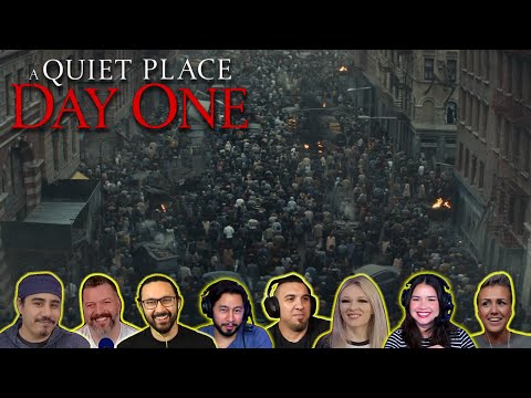 Reactors Reacting to the CREATURES CAUSING A STAMPEDE | A Quiet Place: Day One (2024)