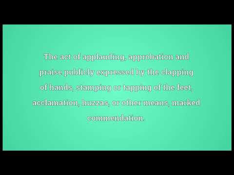 Applause Meaning