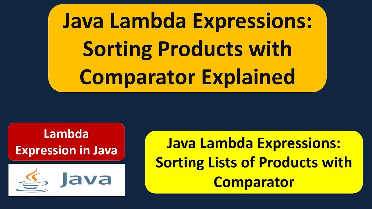 Java Lambda Expressions: Sorting Products with Comparator Explained | Lambda expression in Java