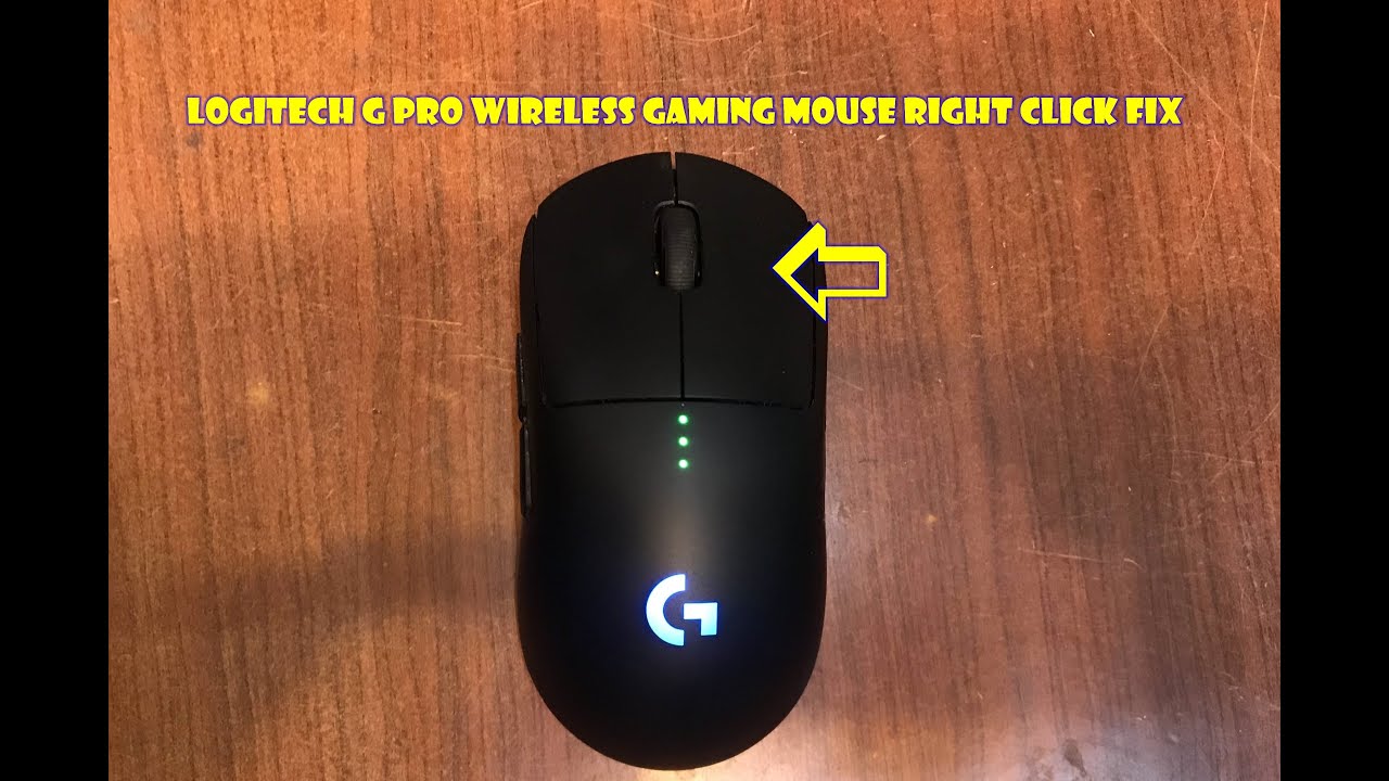 Logitech G Pro Wireless Gaming Mouse Right Click Fix