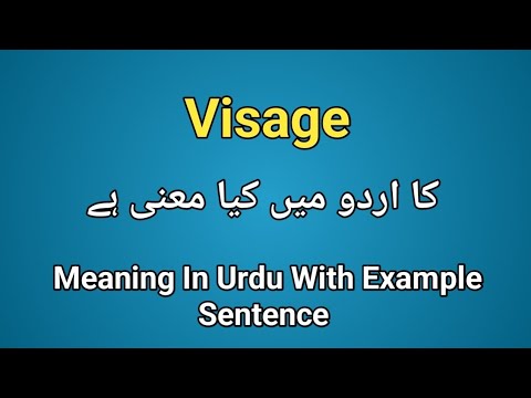 Visage meaning in urdu/hindi |How to pronounce visage|visage in sentence |visage k kia mtlb h