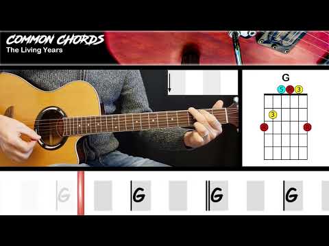 The Living Years - Mike & The Mechanics | EASY GUITAR | Common Chords
