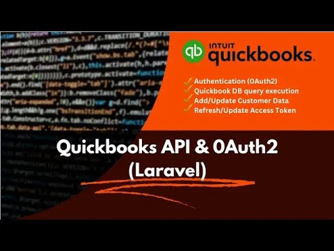 QuickBooks API PHP SDK & OAuth2 using Laravel for beginners UrduHindi