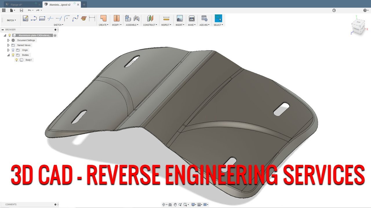 Reverse engineering services. 3D scanning & CAD redesign