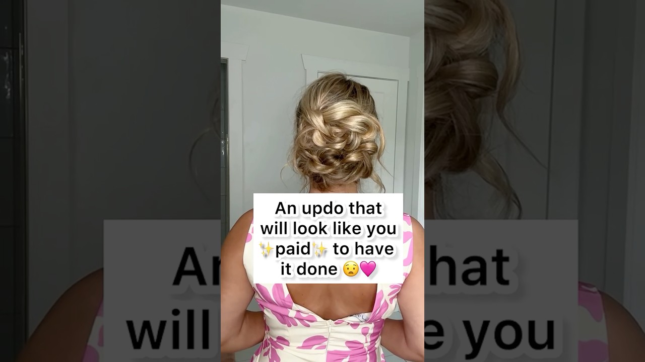 An updo that will look like you paid to have it done! #updo #easyupdo #updohairstyle