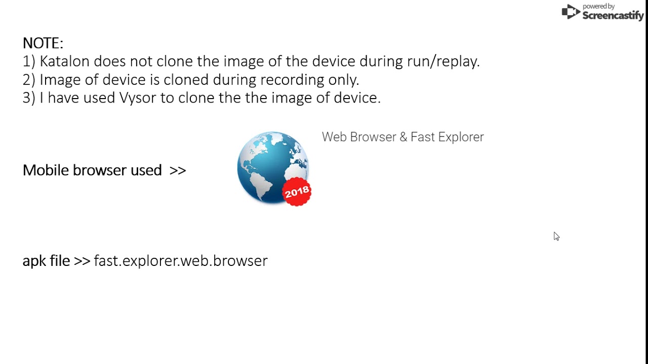 KATALON STUDIO - DEMO for Mobile browser