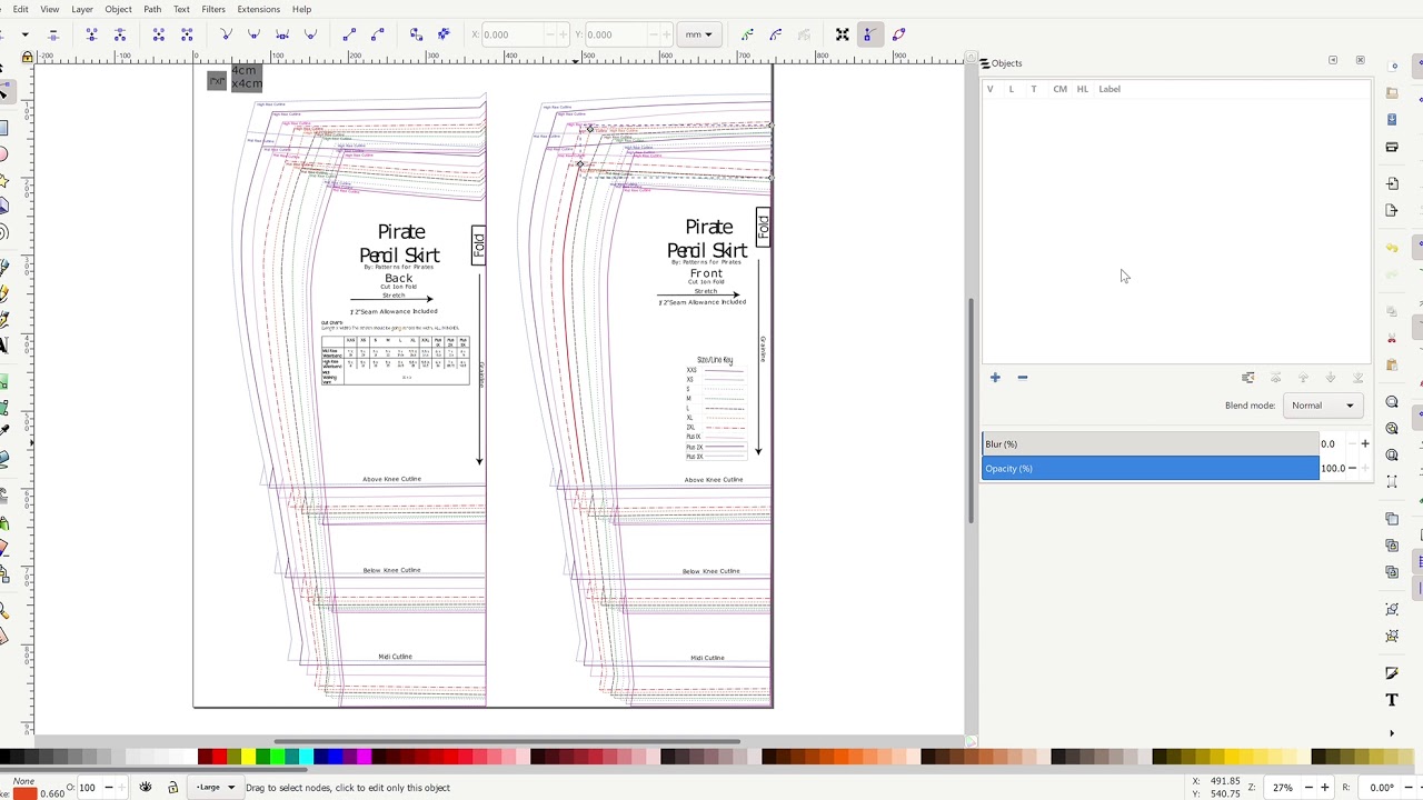 INKSCAPE TUTORIAL: Beginner steps to blending pattern sizes