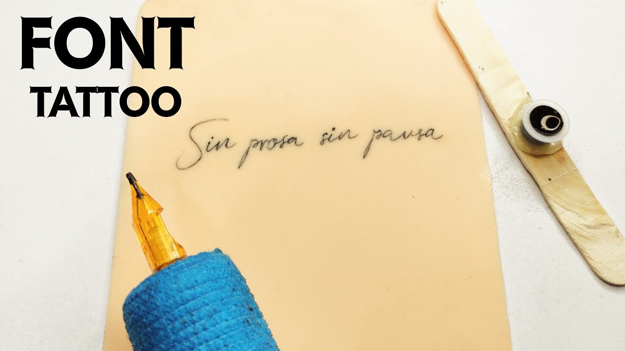 Tattoo Fonts Tutorial - How to Tattoo for Beginners-Font Meaning!!?