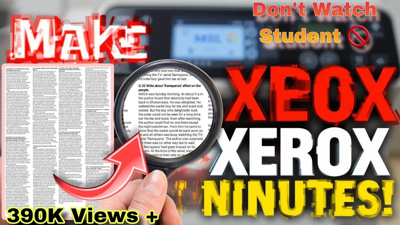 How to make Micro Cheating with Mobile | Micro Xerox |  Easy and New Tricks for Students