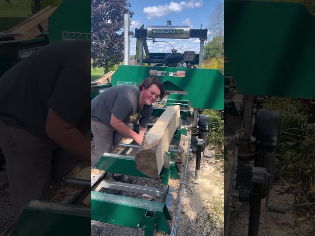 A Detailed Guide to Milling a Small Ash Log Using Woodland Mills | Galaxy