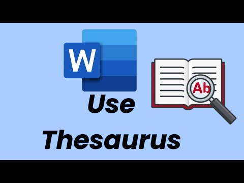 How To Use Thesaurus in Microsoft Word