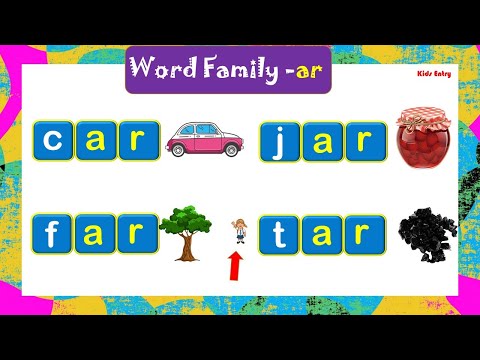Word Family -ar for beginners| ar Family Words for kids|CVS Word Family ar | ar sound words for kids