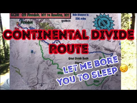 High Level View Of Our U.S. Continental Divide Trail Tracks - Warning: No Detailed Routes!