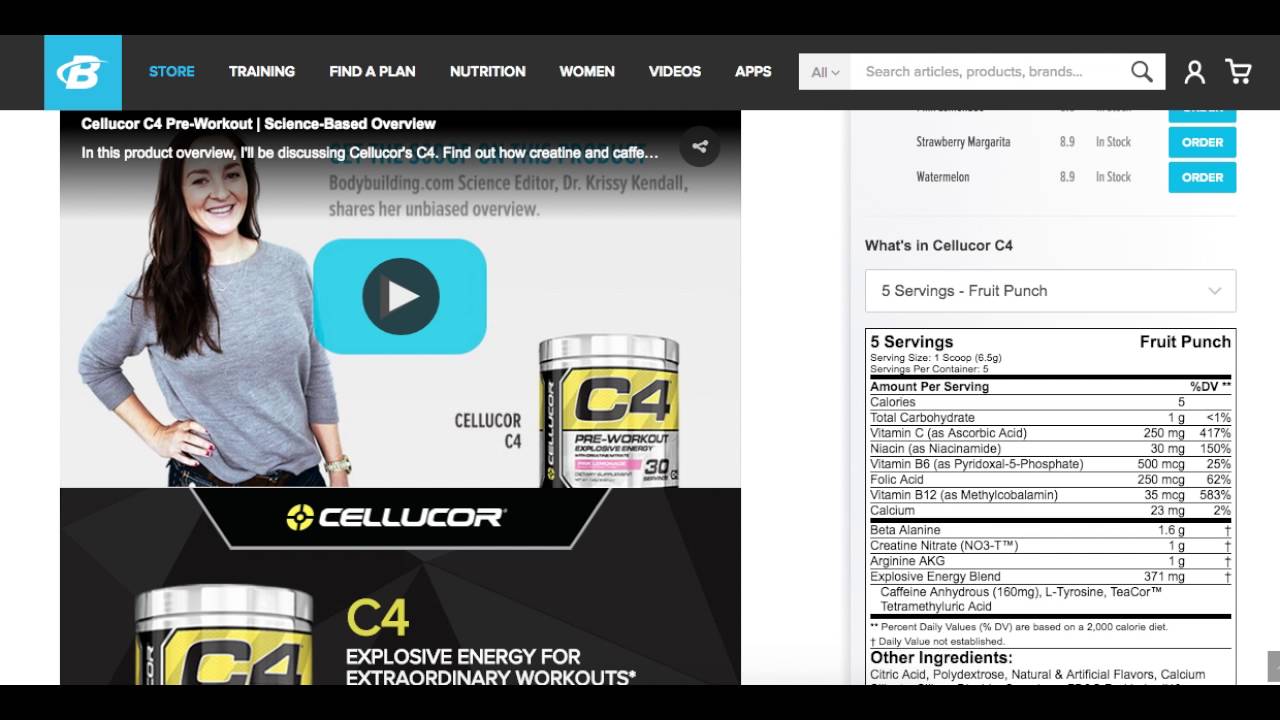 C4 Pre Workout Side Effects