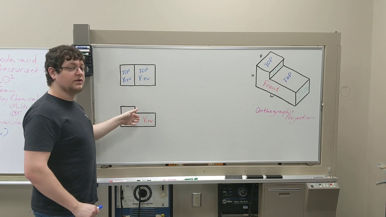 Blueprint Reading Orthographic Projection