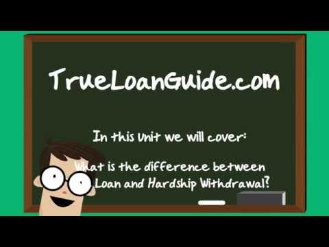 What is the Difference Between 401k Loan and Hardship Withdrawal?