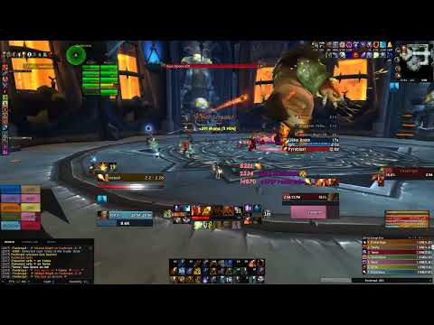 ICC 10 Festergut and Rotface Heroic Difficulty Low Gear Fire Mage POV (Warmane server)