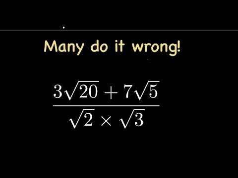 How to simplify square roots I No calculator