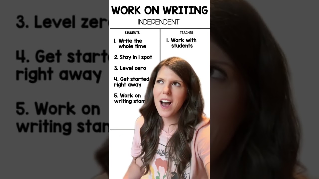 How To Introduce Work On Writing During Daily 5