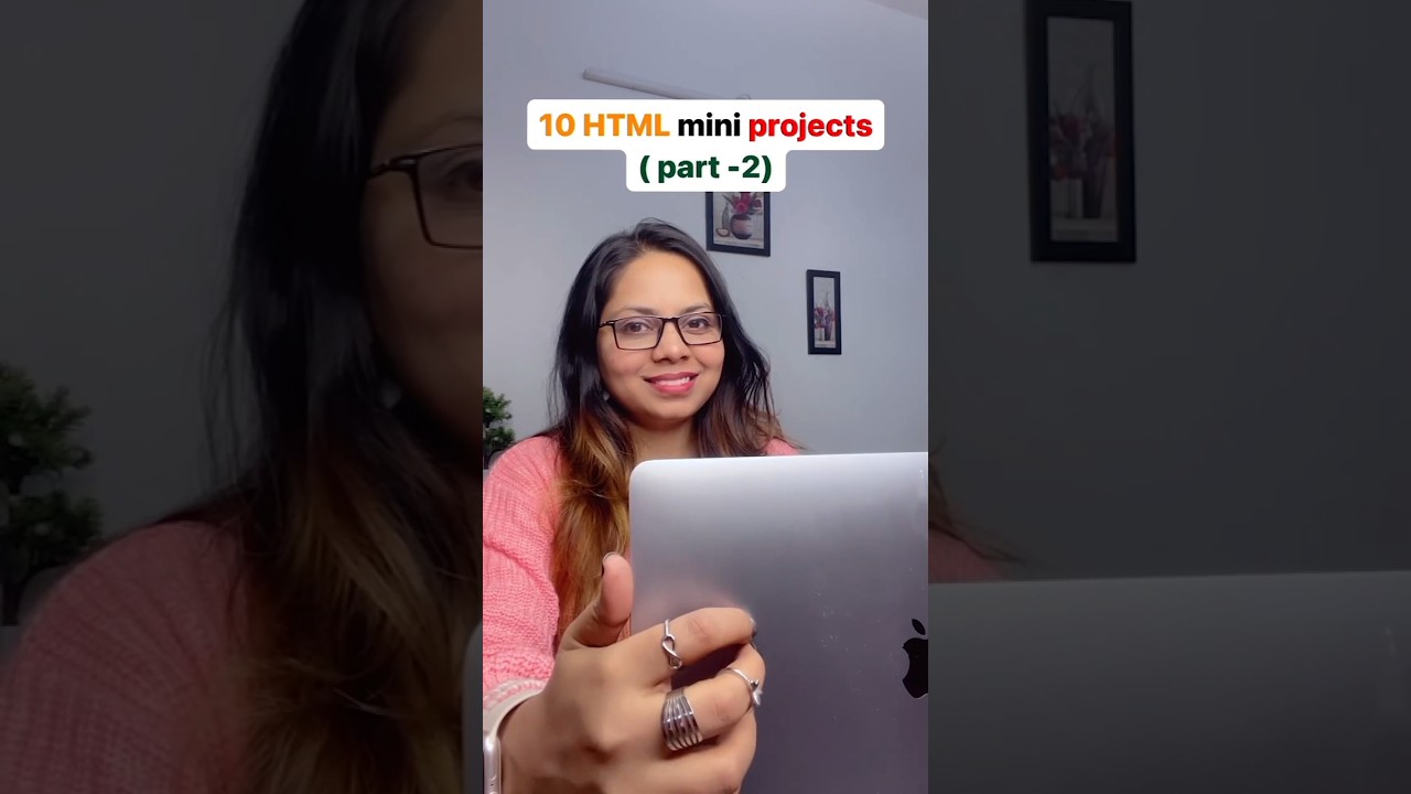 HTML Mini Project Ideas for Absolute Beginners #webdevelopment | DesignWithRehana