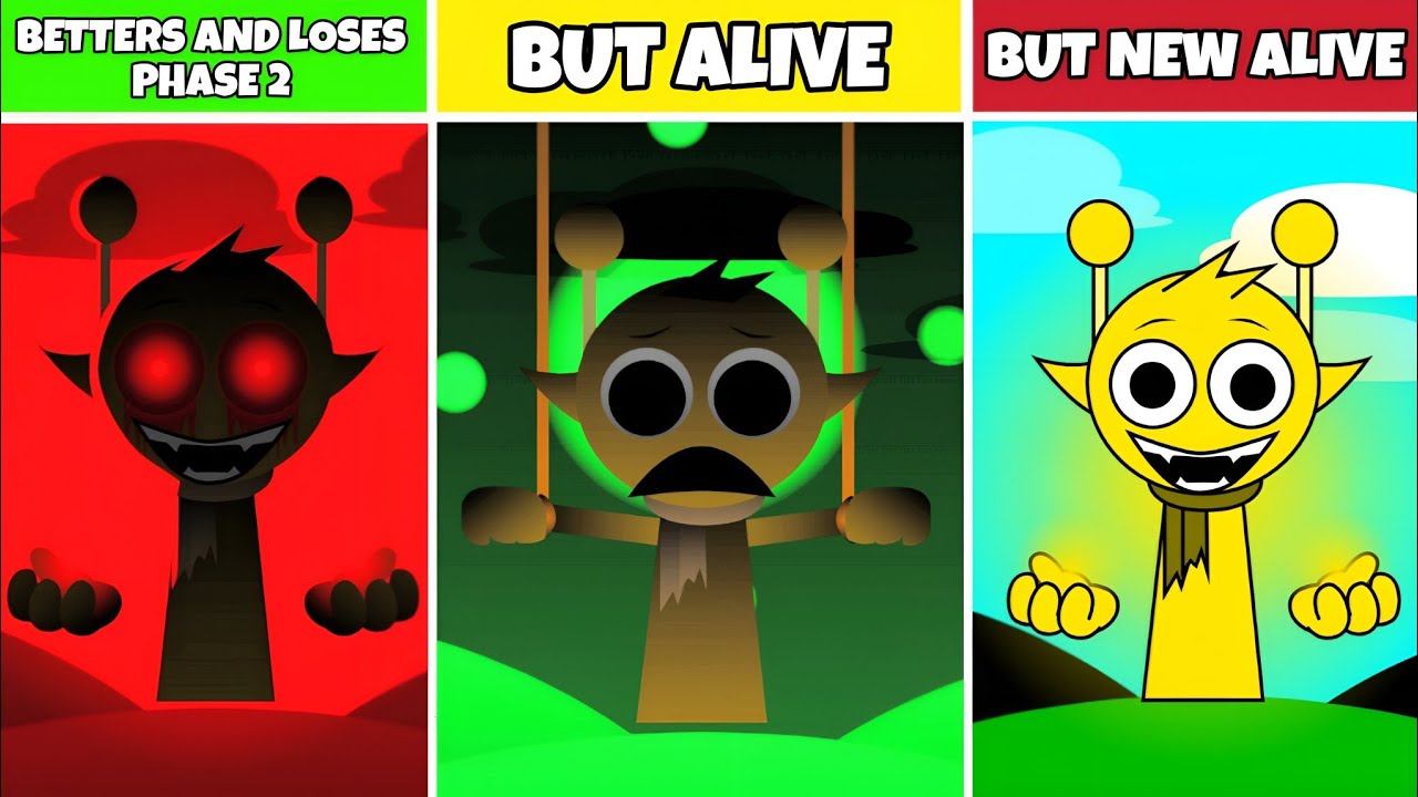 Sprunki Betters and Loses Phase 2 Vs Alive Vs New Alive