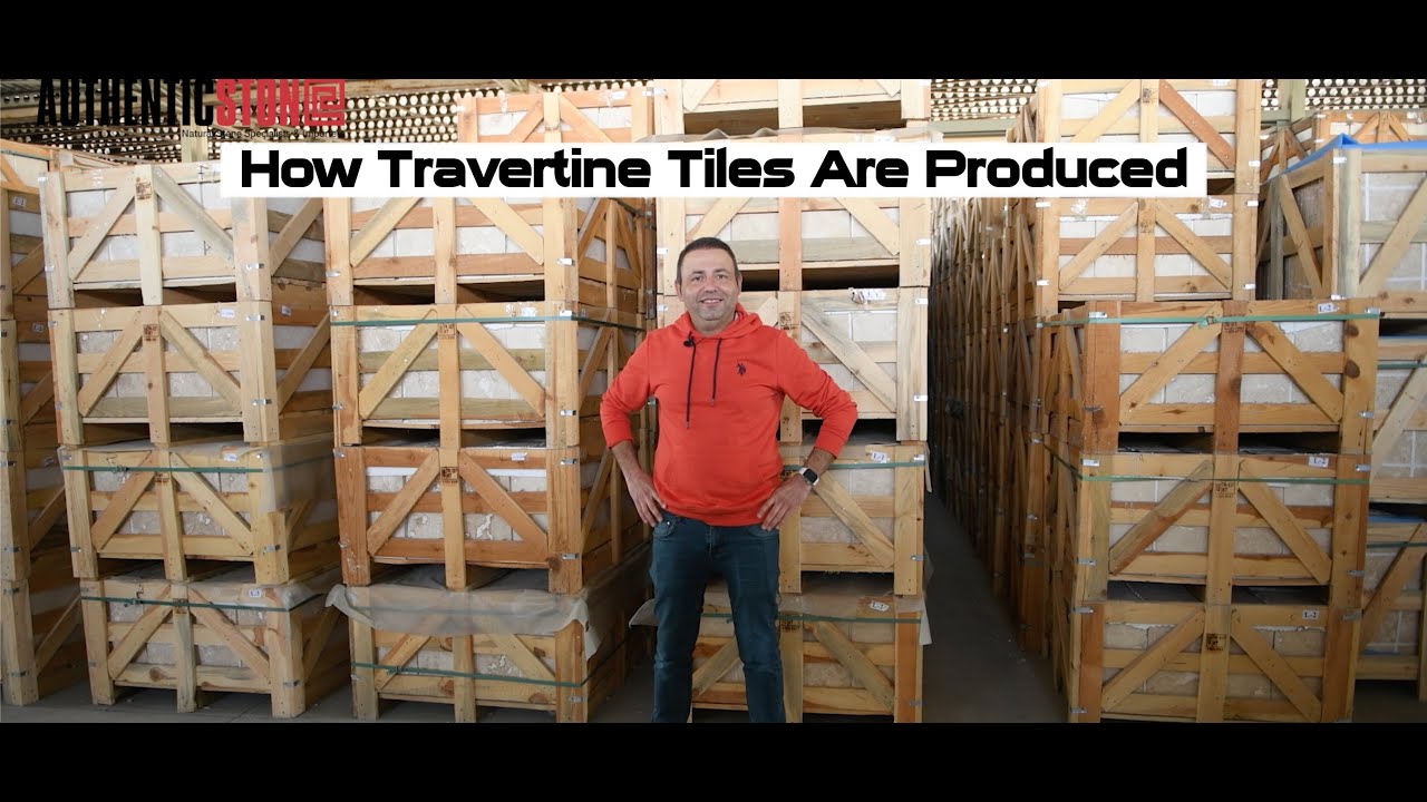 Travertine Tiles Production