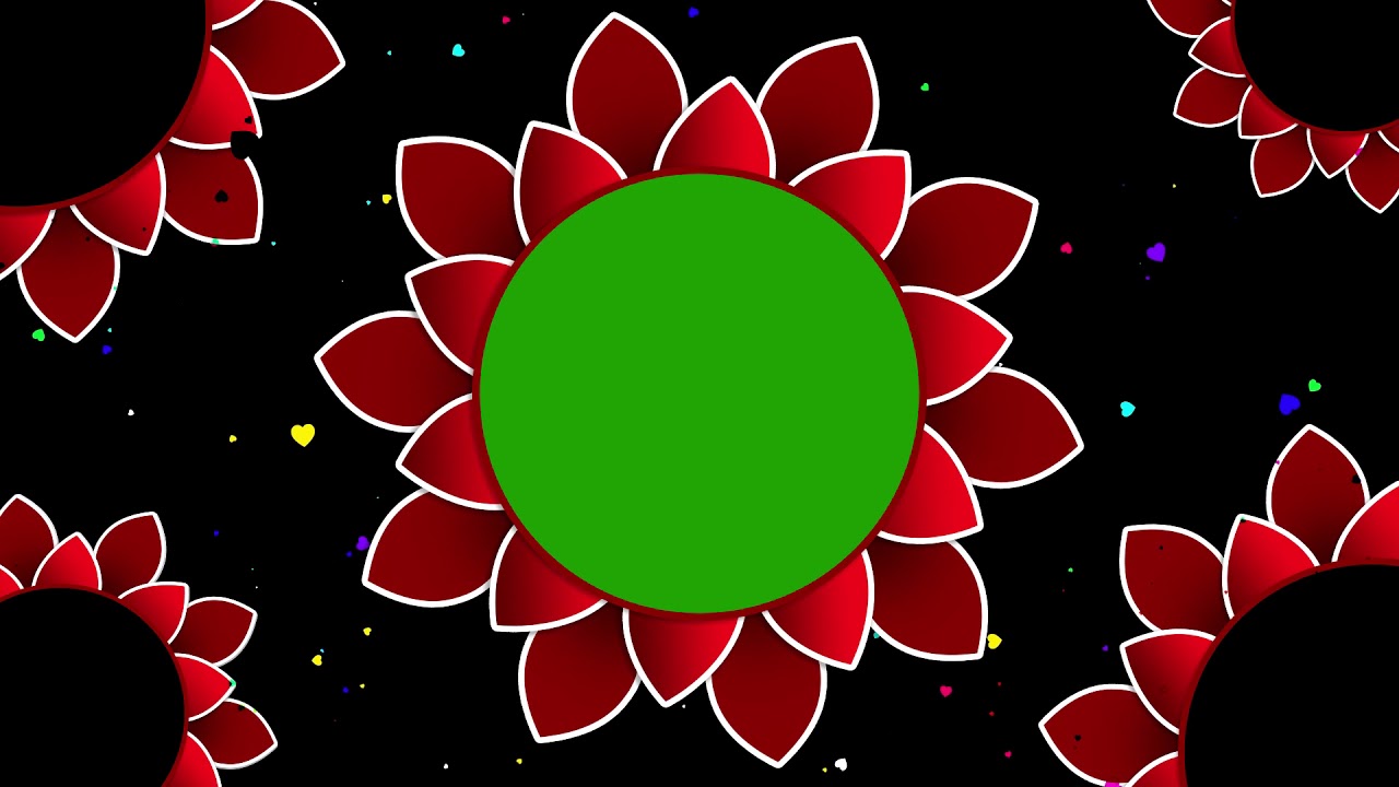 Vector Flower Wedding Background Frame Green Screen