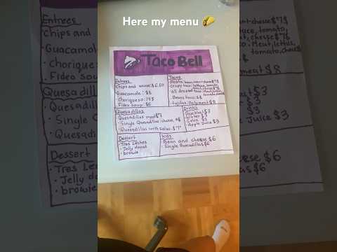 New menu #tacobell#foodshorts