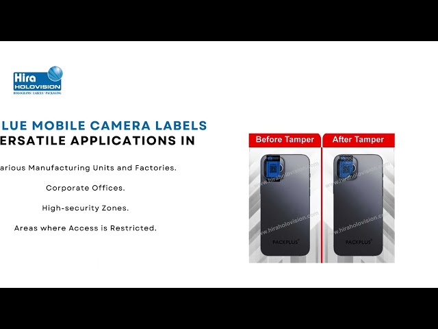 Mobile Camera Labels - Packplus Cell Phone Camera Labels. Manufacturer ...