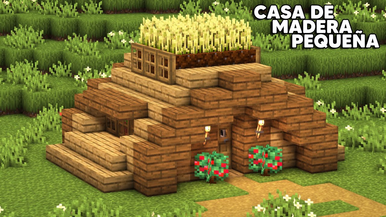 Cómo hacer una casa pequeña de madera en Minecraft - Minecraft Builders