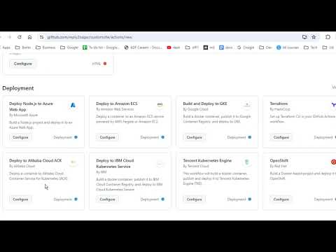 github action workflows and github pages