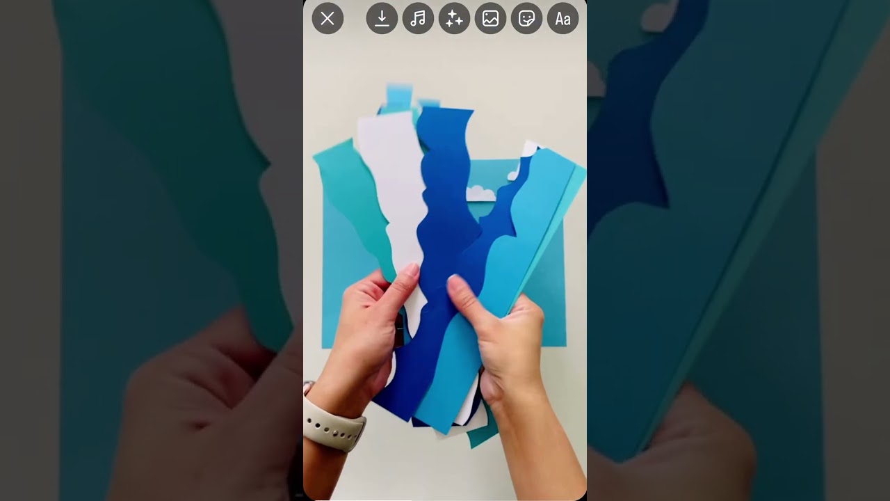 DIY Beach Diorama Craft l Kids Beach Craft l Summer Camp Kids Crafts l DIY Beach Paper Craft Project